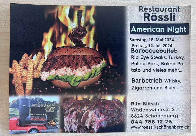 Hotel Restaurant Rössli - Restaurant in Schönenberg ZH | local.ch